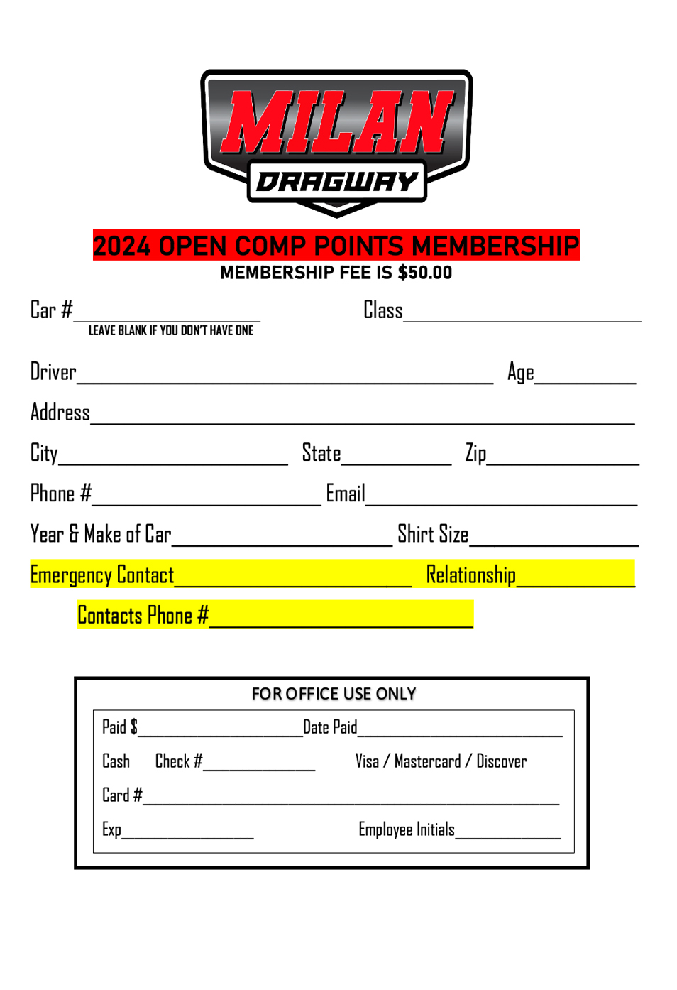 Open Comp - Milan Dragway